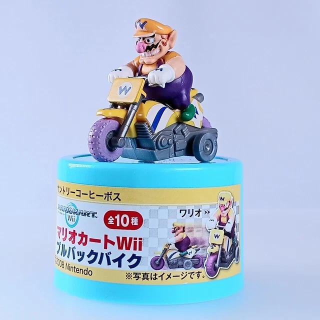 WARIO, MARIO KART Wii × SUNTORY Pull Back Bike Figur 2008 Nintendo aus ...