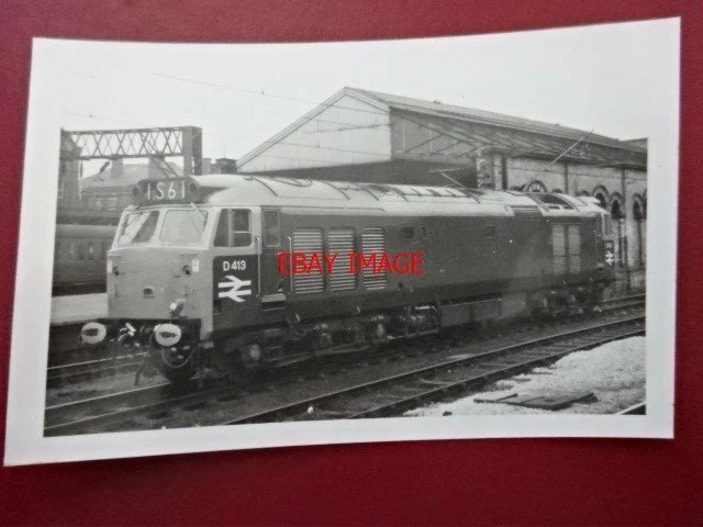 PHOTO BR Class 50 Loco No D413 Agincourt At Crewe 1968 £4.00 - PicClick UK