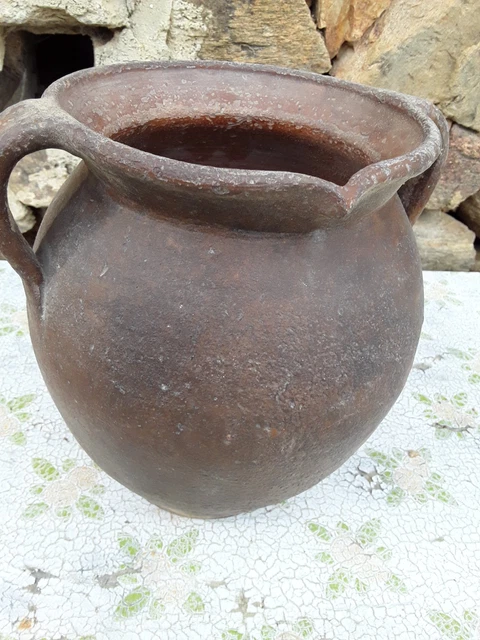 ANCIEN POT EN Terre cuite à Anse EUR 18,00 - PicClick FR