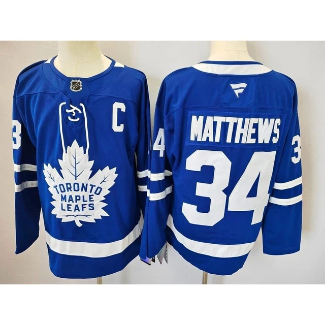 NHL 2025-2026 TORONTO Maple Leafs Auston Matthews 34 Sewn Jersey Medium ...