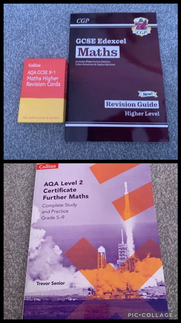 GCSE MATHS REVISION guide, revision cards and further maths guide EUR ...