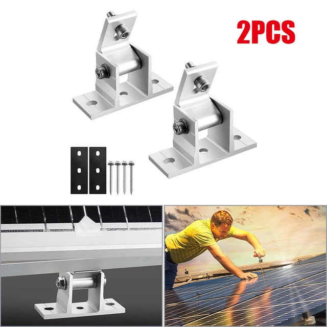 SOLAR PANEL MOUNTING Brackets Adjustable Angle Solar Panel Tilt Mount ...