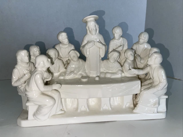 THE LAST SUPPER Jesus & The Apostles Figurine Sculpture by A. Giannetti ...