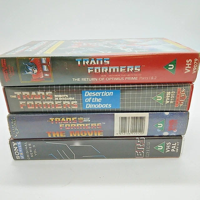 X4 VHS BUNDLE 1980's Transformers, The Movie/Dinobots/Volume 3/TRO ...