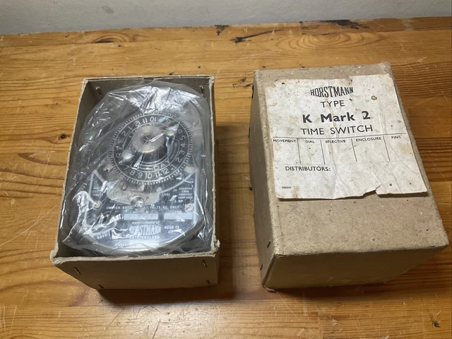 VINTAGE HORSTMANN TYPE K Mark 2 Time Switch - BOXED £69.00 - PicClick UK