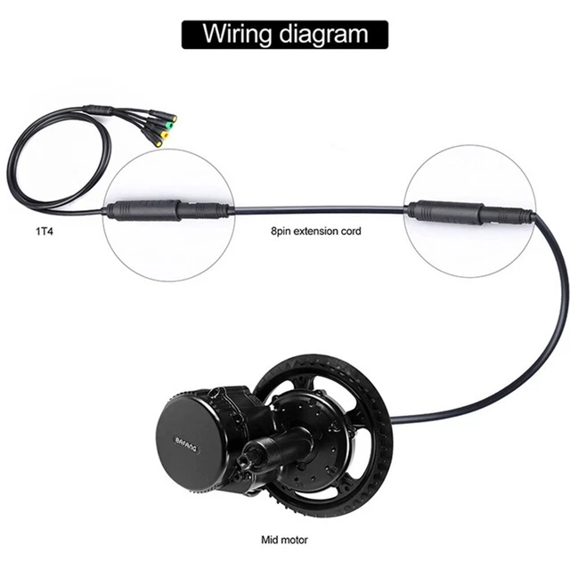 CABLE D'EXTENSION PREMIUM 60 cm pour moteur de v lo lectrique tanche et du EUR 21,24 - PicClick IT