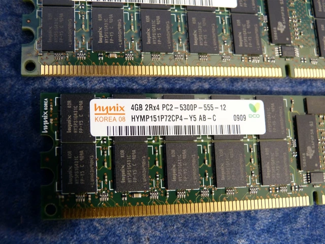 HYNIX HYMP151P72CP4-Y5 4GB 2Rx4 Server Memory Stick, lot of 2 (BN239 ...