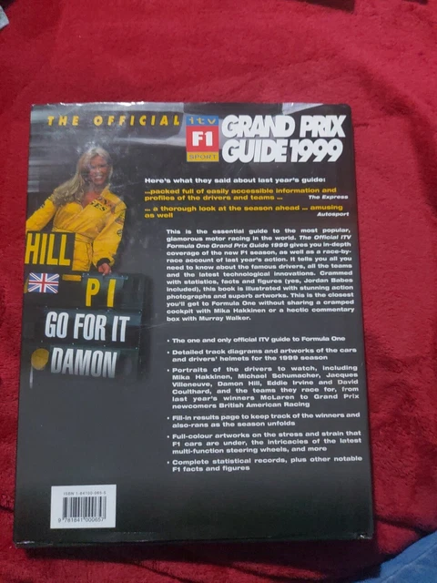 THE OFFICAL ITV F1 Grand Prix Guide 1999 by Jones, Bruce. Book The ...