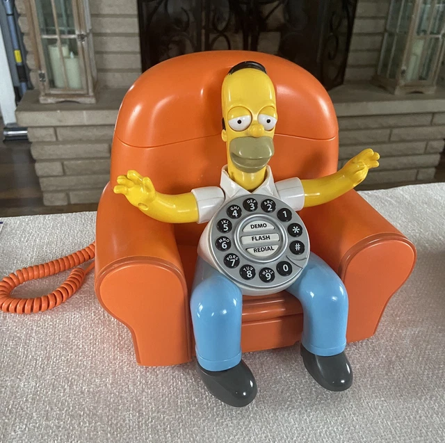 THE SIMPSONS AT Home Homer Simpson Animated Phone Untested Read ...