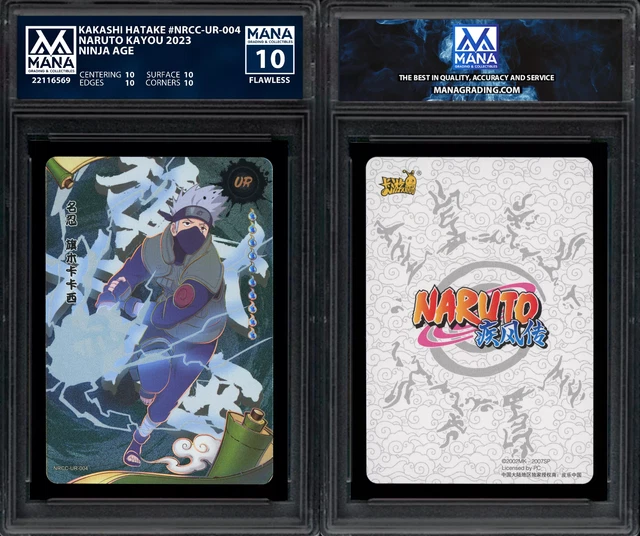 NARUTO KAYOU KAKASHI Hatake #Nrcc-Ur-004 Ninja Age Mana 10 Flawless ...