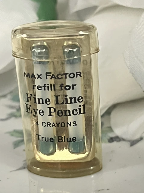 VINTAGE MAX FACTOR Hollywood Fine Line Refills Eye Pencil True Blue New ...