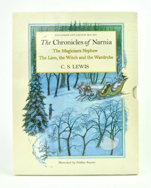 LOT 2 CHRONICLES OF NARNIA Gift Edition Full-Color CS Lewis Books 1 & 2 ...