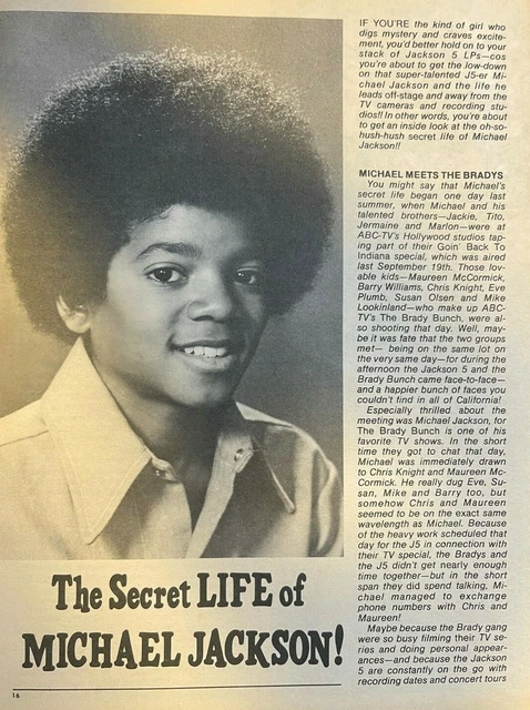 1972 SECRET LIFE of Singer Michael Jackson £14.21 - PicClick UK