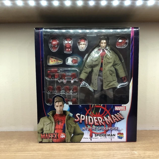 MEDICOM MAFEX 109 Spider Man Into The Spiderverse Peter Parker Action ...