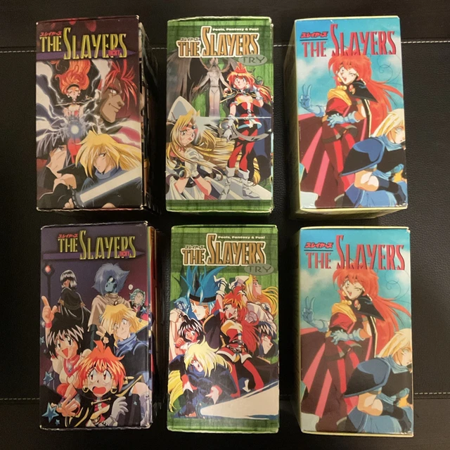 THE SLAYERS ANIME VHS 6 Box Set Tested Work (The Slayers Try Box Bit ...