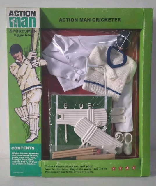 VINTAGE ACTION MAN 40th Anniversary carded Cricketer Habro Palitoy 2006 ...