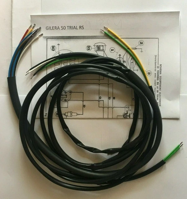 IMPIANTO ELETTRICO ELECTRICAL Wiring Moto Gilera 50 Trial Rs + Schema ... IMPIANTO ELETTRICO ELECTRICAL Wiring Moto Gilera 50 Trial Rs + Schema ...