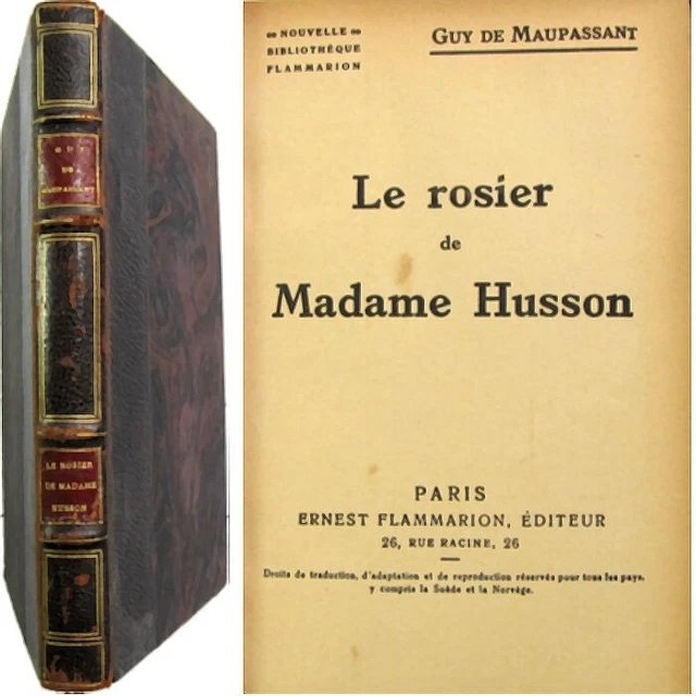 LE ROSIER DE Madame Husson 1924 Guy de Maupassant Nelle bibliothèque ...
