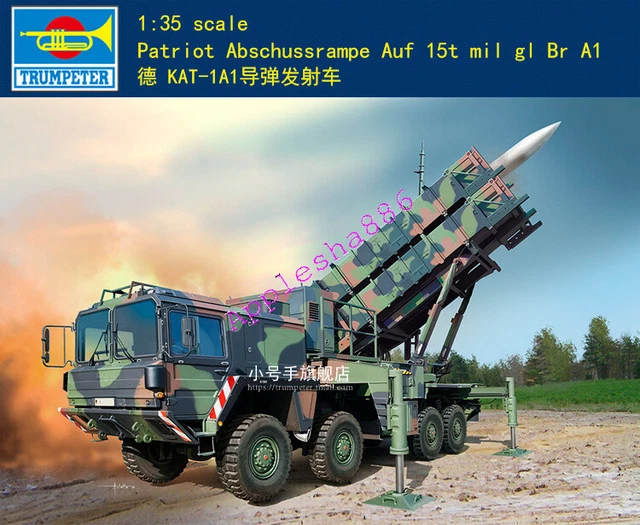 TRUMPETER MODELS 01088 1:35 Patriot SAM Launching System Plastic Model ...