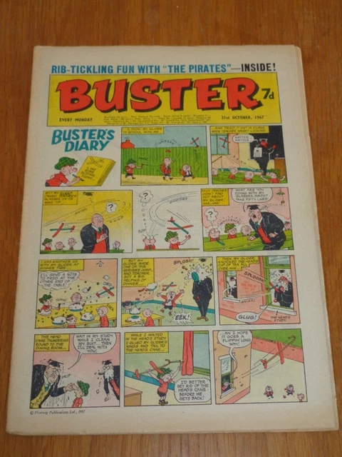 BUSTER 21ST OCTOBER 1967 Fleetway British Weekly Comic (B)* EUR 9,74 ...