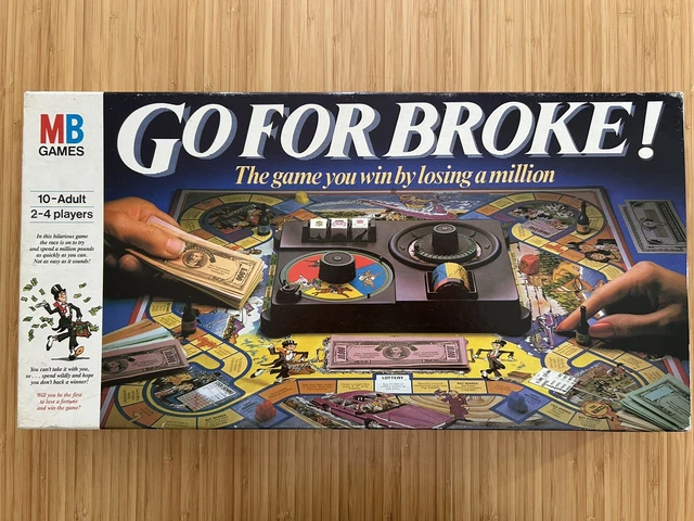 VINTAGE GO FOR Broker Classic Board Game 100% Complete MB Games 1985 ...