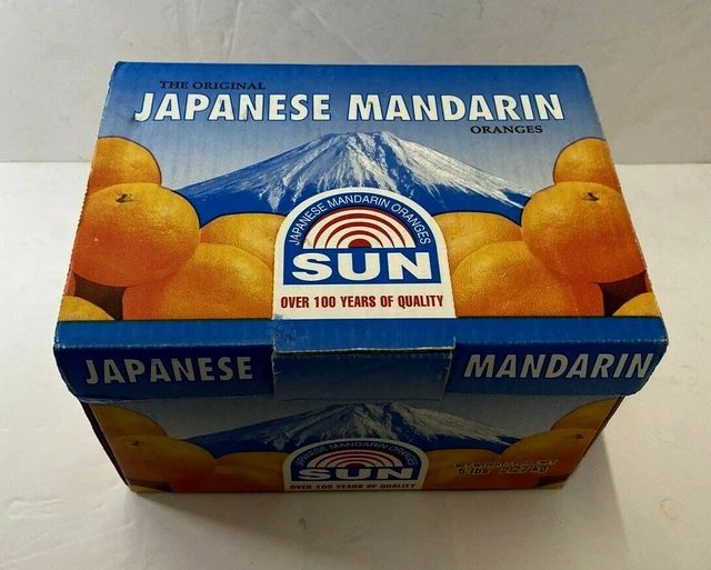VINTAGE EMPTY Box Sun Original Japanese Mandarin Oranges $9.99 ...