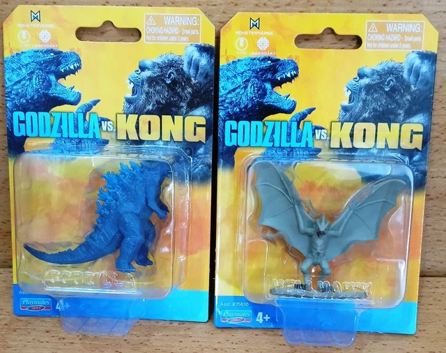 UNRELEASED PLAYMATES GODZILLA VS Kong mini monster Godzilla + Hellhawk ...
