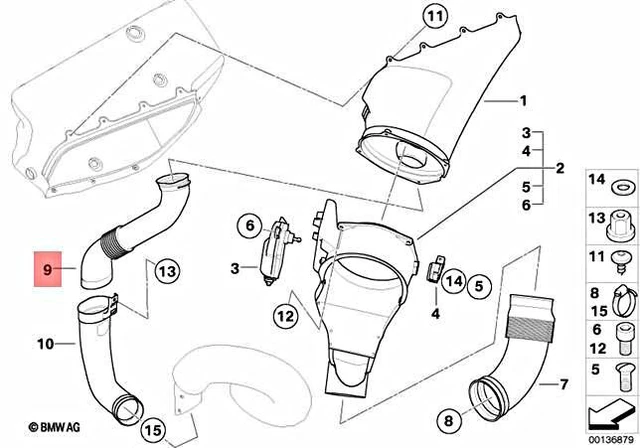 GENUINE BMW M3 E46 M3 CSL Coupe AIR DUCT 11617833646 £59.75 - PicClick UK