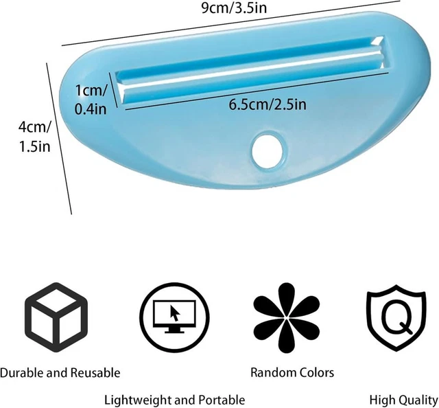 8 PCS TOOTHPASTE Tube Squeezer Dispenser, Plastic Tube Squeezer Holder ...
