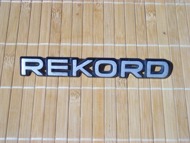 OPEL REKORD D E - Schriftzug/Emblem/Logo REKORD Heckdeckel/Heckklappe ...