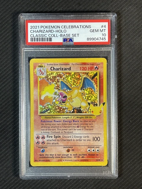POKEMON CARD PSA 10 Charizard Holo Classic Collection Celebrations 2021 #4 $207.50 - PicClick AU