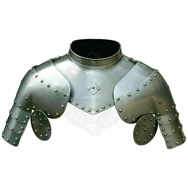MEDIEVAL COMBAT PAULDRONS Simple GORGET Armor SCA Armor GARP Armor ...