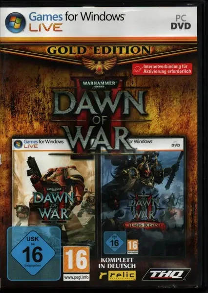 DVD PC DVD-ROM Warhammer 40,000: Dawn of War II GOLD EDITION THQ £45.69 ...