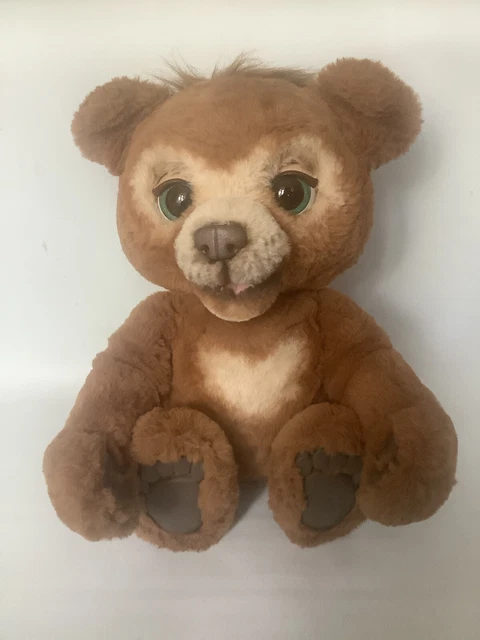 FUR REAL FRIENDS Cubby The Curious Bear Interactive Plush Cuddly Toy ...