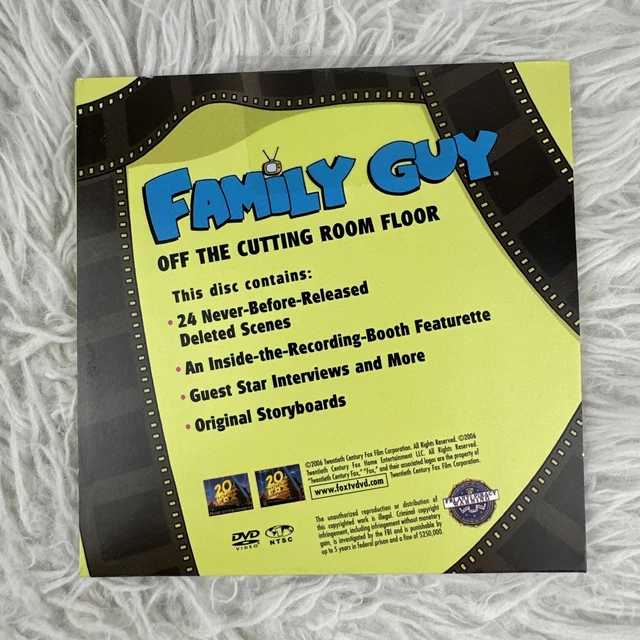 FAMILY GUY: OFF the Cutting Room Floor Bonus Disc - DVD Sealed $12.00 ...