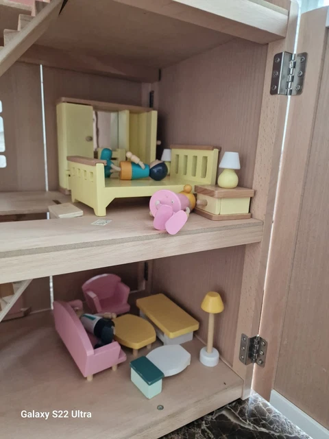 BEAUTIFUL JOHN LEWIS Wooden Dolls House. Hardly Used Condition. £59.98 ...