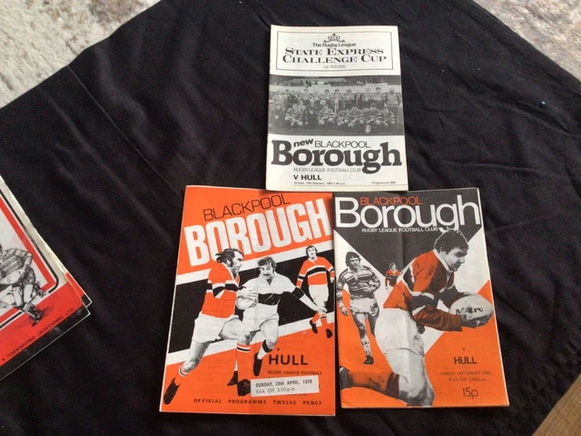 3 BLACKPOOL RUGBY league programmes £3.00 - PicClick UK