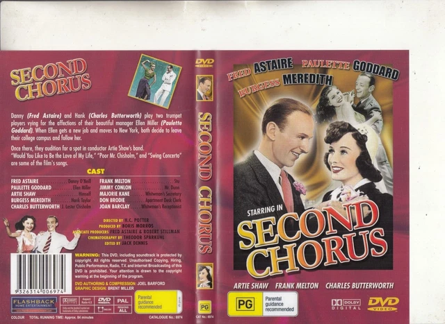 SECOND CHORUS-1940-[FRED ASTAIRE]-FLASHBACK Home Entertainment-Movie ...
