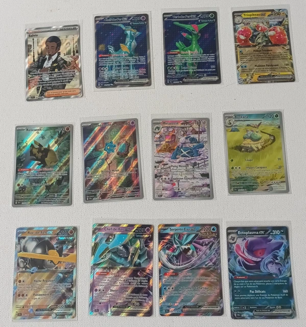 LOT 12 CARTES Pokémon Ultra rare AR F.A Ex EV5 Forces Temporelles Fr ...