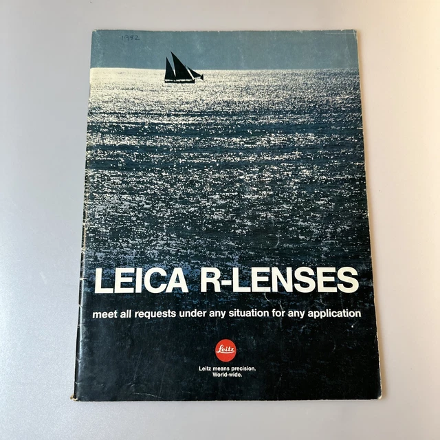 LEICA R LENSES A4 Product Brochure, 64 Pages 1982 £15.00 - PicClick UK