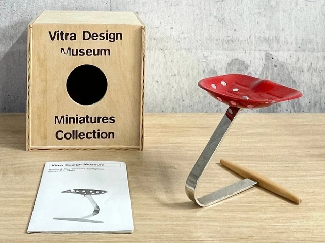 VITRA DESIGN MUSEUM Miniature Collection Mezzadro Chair By Achille ...