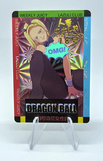 C18 DRAGON BALL Z Dbz Carte Girl Waifu Sexy Prism Foil Flash Holo ...