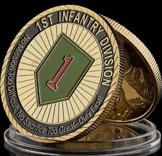 US ARMY 1ST INFANTRY DIVISION CHALLENGE COIN £6.00 - PicClick UK