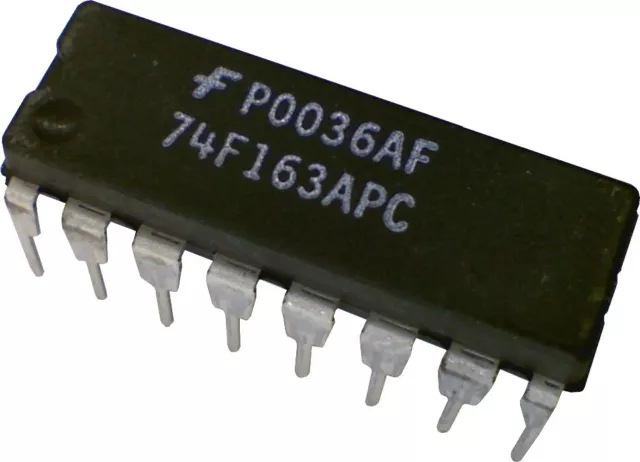 FAIRCHILD 74F163APC Synchronous Presettable 4-Bit Binary Counter 74163 ... FAIRCHILD 74F163APC Synchronous Presettable 4-Bit Binary Counter 74163 ...