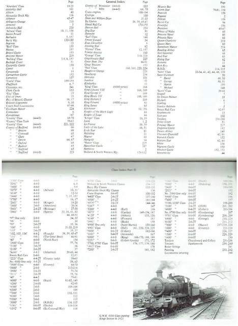 GWR CHURCHWARD COLLETT HAWKSWORTH STEAM LOCOs PICTORIAL HISTORY/SCALE ...