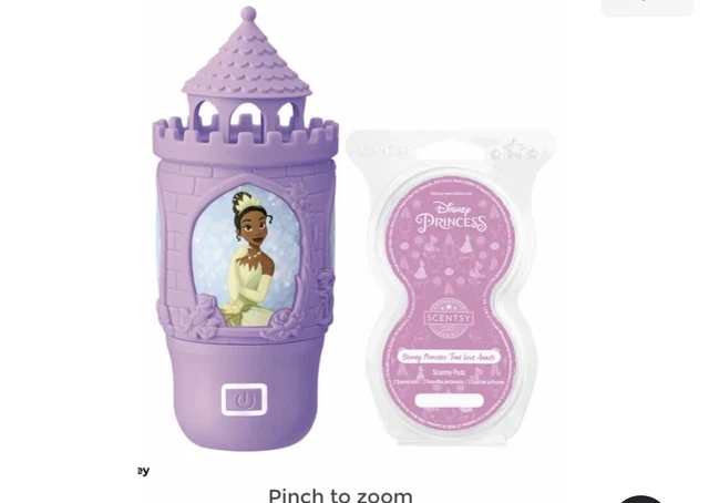 DISNEY PRINCESS SCENTSY Wall Fan Diffuser (Tiana, Mulan, Rapunzel) W ...