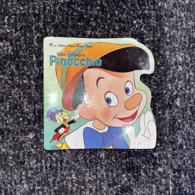 WALT DISNEYS PINOCCHIO Golden Super Shape Book £5.00 - PicClick UK