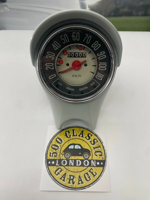 (KMH) CLASSIC FIAT 500 N - D Speedo Speedometer Fully Restored (1959 ...