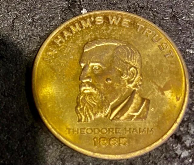 VINTAGE TOKEN 1865 Theodore Hamm, Hamm's Beer Token RARE £28.34 ...