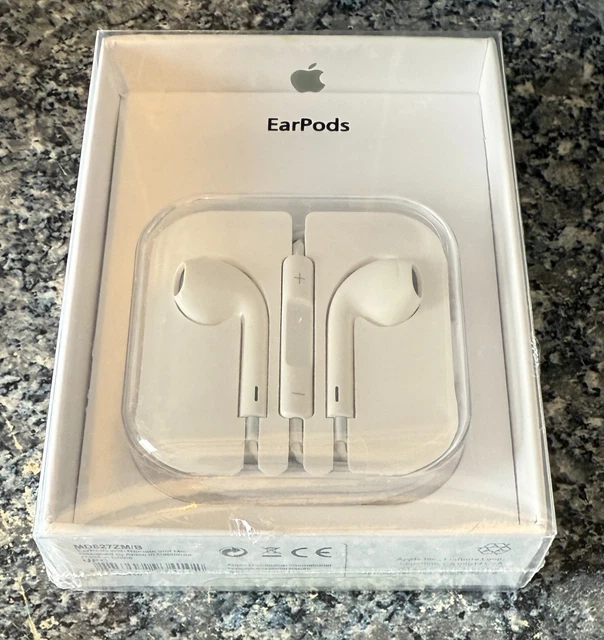 GENUINE APPLE EARPODS Wired C/W Remote & Mic White Ipod Iphone New ...
